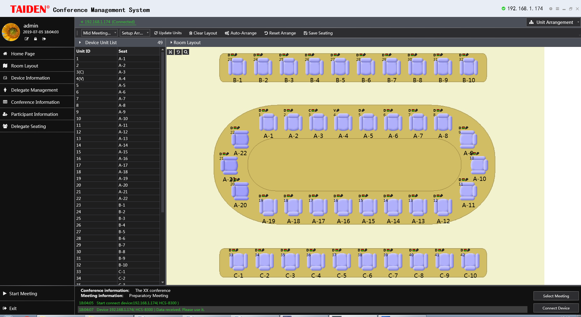 Wireless Voting System - TAIDEN